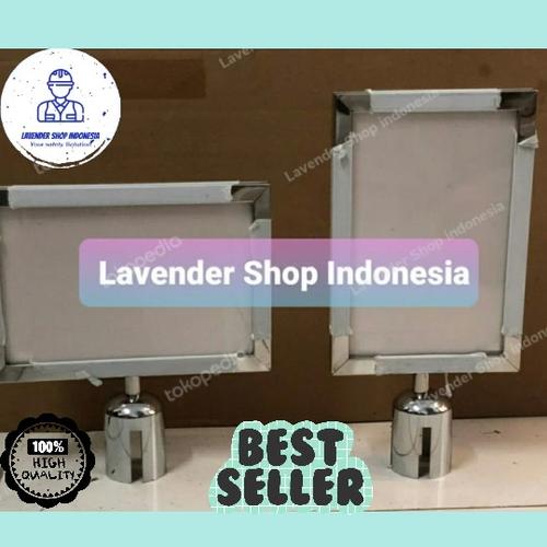 Jual Sign Frame A4 Potrait Signage Poster / Papan Tiang Antrian ...