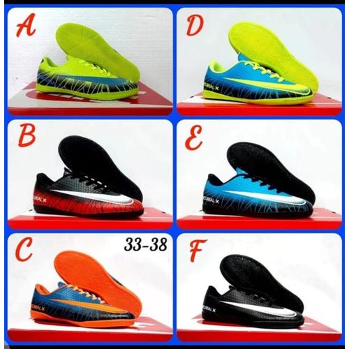 Jual Sepatu Futsal Anak Sepatu Futsal Anak Nike 34-38 - Merah Hitam, 34 ...