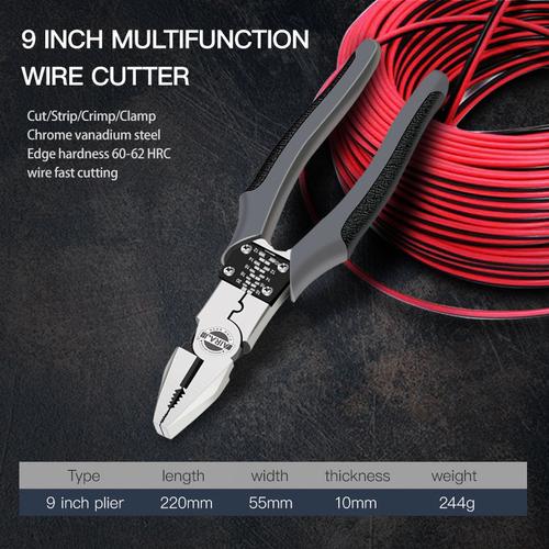 Jual AIRAJ Multipurpose Wire Cutters Tang Pemotong Kabel Multifungsi 9 ...