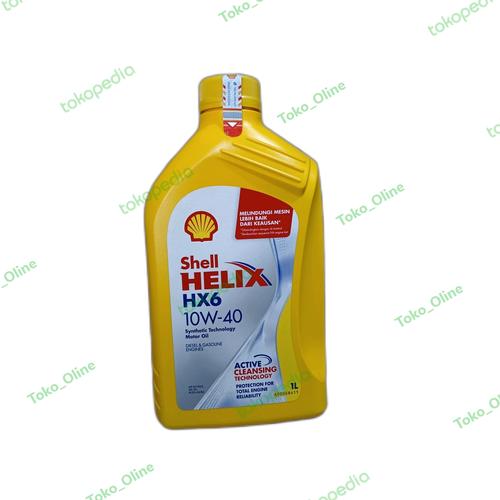 Jual Oli Mobil Shell Helix HX6 10 W-40 1 Liter Asli Barcode - Kota ...