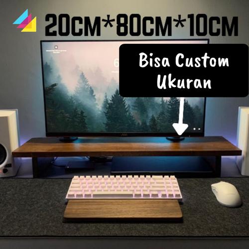 Jual Meja Stand Monitor Setup Desk dengan Finishing HPL Lebar 20 cm ...