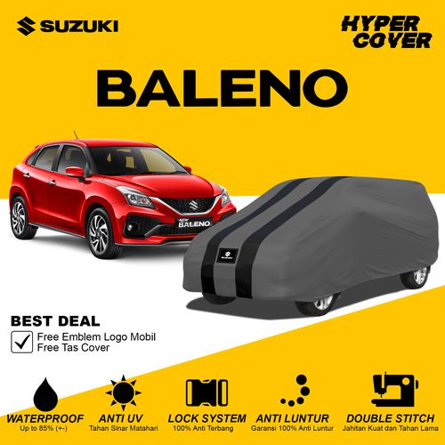 Jual Body Cover Sarung Mobil Baleno Hatchback Outdoor Waterproof - Abu ...