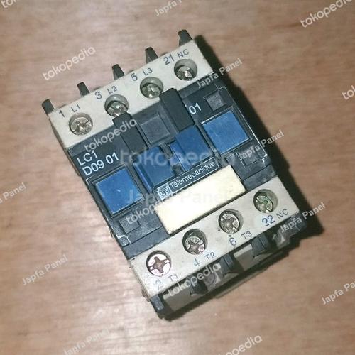 Jual Contactor Kontaktor Telemecanique LC1D09 01 3 Phase 1NC 220VAC ...
