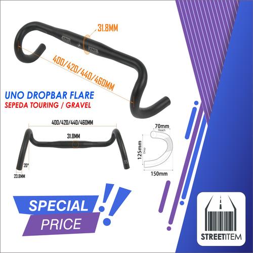 Jual Dropbar UNO FL12 Flare Stang Sepeda Gravel Touring Roadbike Alloy ...