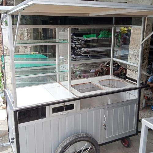 Jual gerobak dorong roti bakar dan kukus p: 150, t: 180, l: 60 - Kab ...