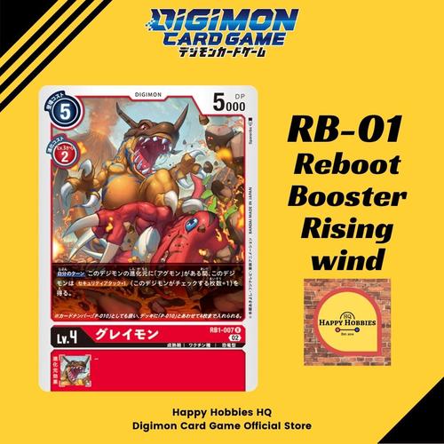 Jual Digimon Card Game Greymon RB1-007 Rare Reprint Foil - Kota Surabaya - Happy Hobbies HQ SUB ...
