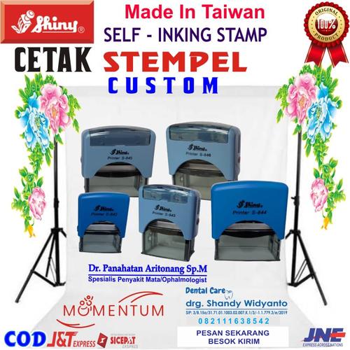 Jual STEMPEL CAP SHINY S-843,S-844,S-845,S-846 OTOMATIS KANTOR DOKTER ...