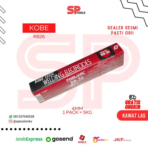 Jual KAWAT LAS KOBE RB26 / RB 26 4.0MM 4MM (5KG) / WELDING ELECTRODE - Kota Makassar - SPTools ...