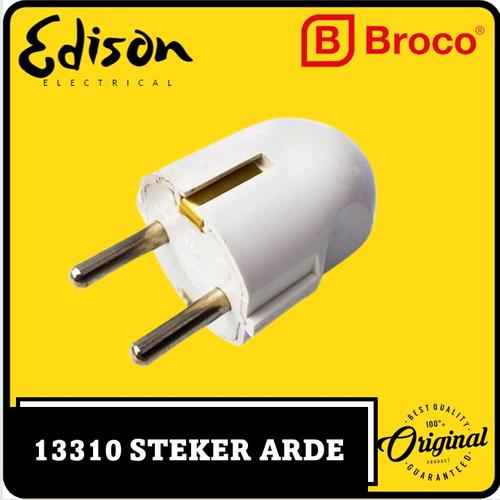 Jual BROCO Steker Arde Putih Two Pole Plug with Earth 13310 16A 250V ...