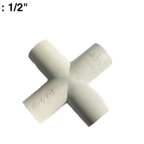 Jual Tee 4 way 1/2 3/4 1 inch AW Tee cabang 4 Cross Tee Tee plus 1/2 3/ ...