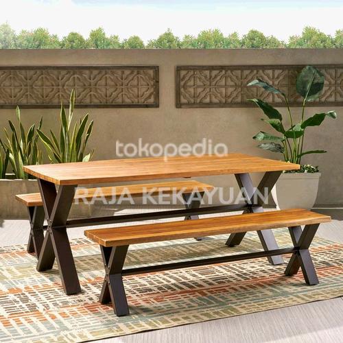 Jual Meja makan minimalis satu set tebal 5cm 200×70×75×5 - Kab. Lebak ...