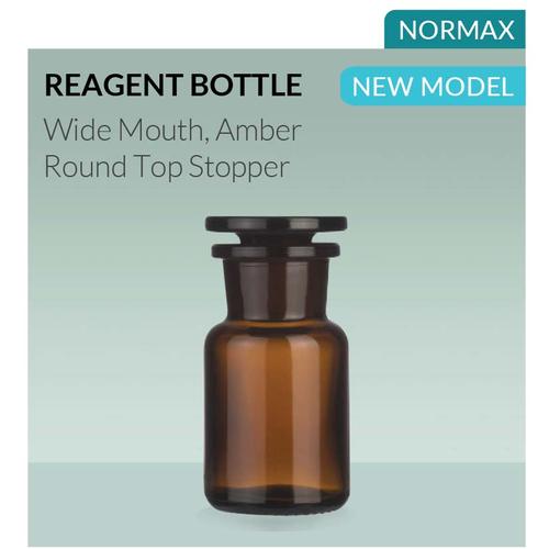 Jual BOTOL REAGENT 50ml. Wide Neck. AMBER. Botol Kaca Coklat. NORMAX ...