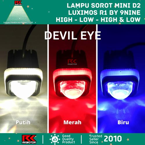 Jual Lampu LED Tembak Sorot Spot Laser 2 Warna 9Nine Luximos R1 Devil ...