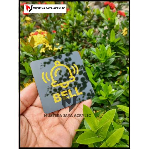 Promo PAPAN BEL / BELL SIGN AKRILIK / ACRYLIC SIGN PENUNJUK BEL RUMAH ...