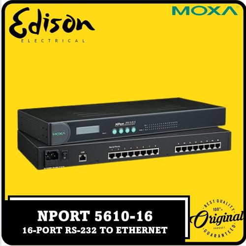 Jual MOXA Nport 5610-16 16-port RS-232 Rackmount Serial Device Servers ...