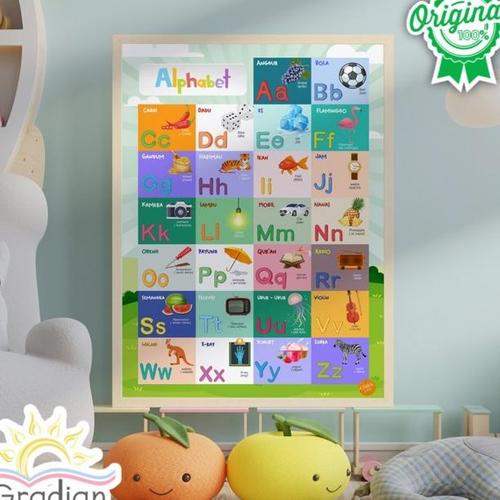 Jual poster edukasi anak | poster pendidikan alfabet angka hijaiyah ...