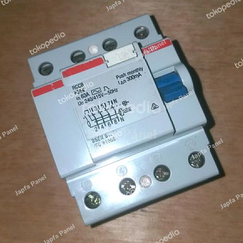 Jual RCCB ABB F364 63 3 Phase + N 63 Ampere 300mA Original - Jakarta Pusat - Japfa Panel | Tokopedia