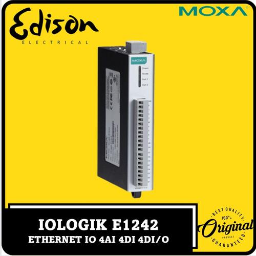 Jual MOXA IoLogik E1242 Daisy Chain Ethernet Remote I/O with 4AI 4DI ...