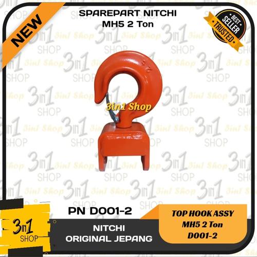 Jual Sparepart Nitchi Top Hook Assy MH5 2 Ton PN D001-2 ORI Jepang ...