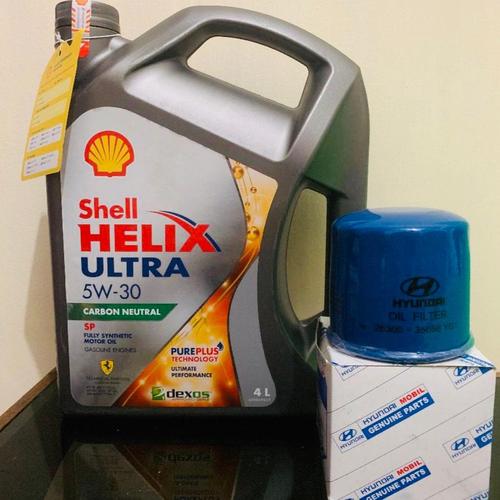 Jual Oli Shell Helix ULTRA 5W 30 4L / paket filter oli hyundai tucson ...