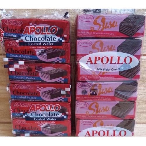 Jual Apollo Wafer Milk Susu Coklat isi 12 pcs x 12 g - Susu - Kota ...