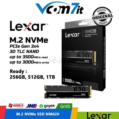 Jual Lexar NM620 NVMe SSD M.2 2280 PCIe Gen3x4 256GB 512GB 1TB - 256GB ...