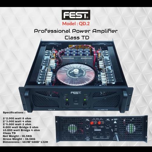 Jual power amplifier fest qd2 qd 2 class TD GARANSI ORIGINAL - Jakarta ...
