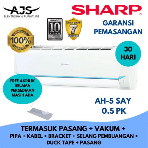 Jual AC SHARP 0.5 PK THAILAND AH-A5SAY FREE ONGKIR GARANSI RESMI ...