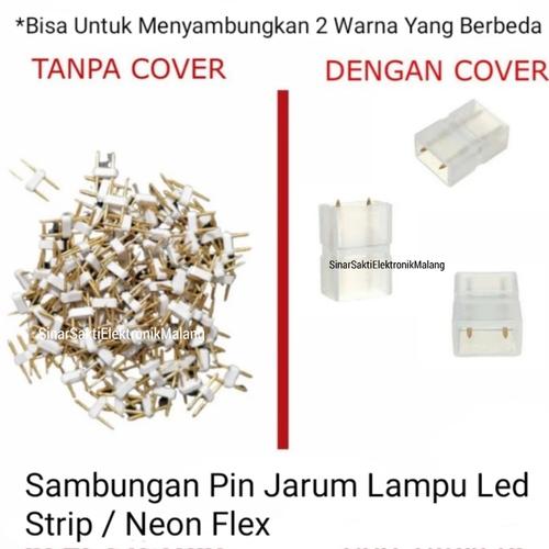 Jual Pin Jarum Sambungan Soket Lampu Led Selang Strip Neon Flex RGB ...