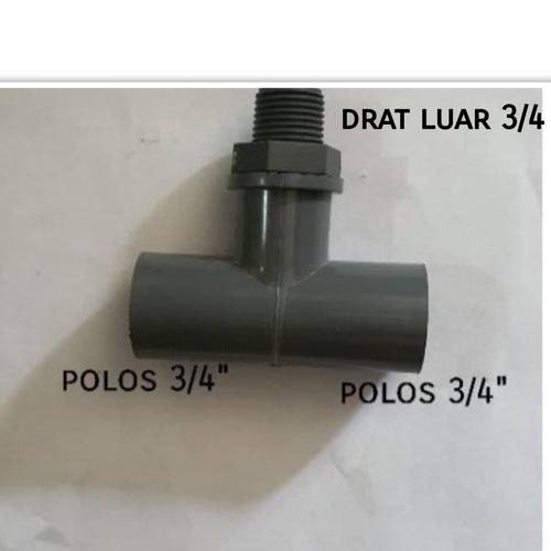 Jual Tee drat luar pvc 3/4" atau T drat luar atau tee pvc 3/4 inch ...