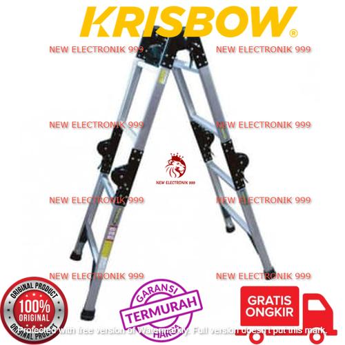 Jual KRISBOW LADDER ADJUSTABLE 2.6 MTR 4X2 ALUMINIUM KW0100604 ...