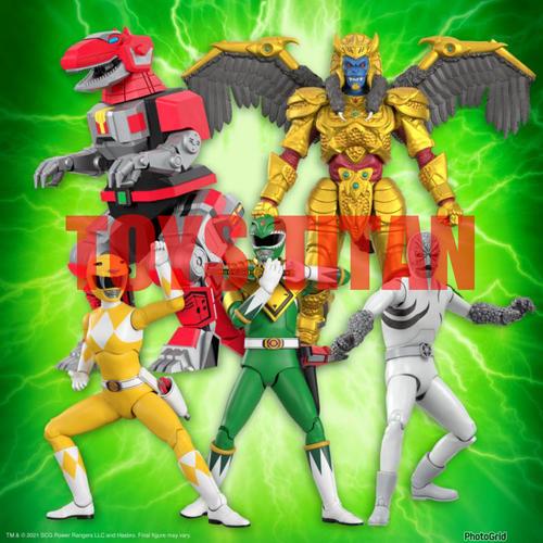 Jual Super7 Mighty Morphin Power Rangers Ultimates Wave 1 Set of 5 ...