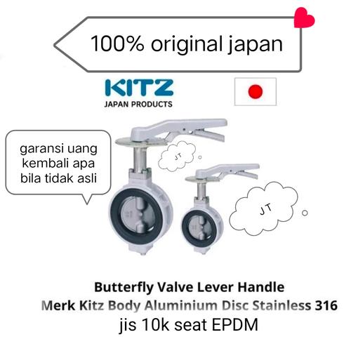 Jual butterfly valve kitz 6 inch aluminium Lever handle jis 10k type XJ ...