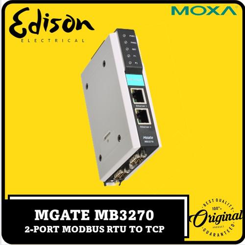 Jual MOXA Mgate MB3270 2 Port Advanced Serial-to-Ethernet Modbus ...