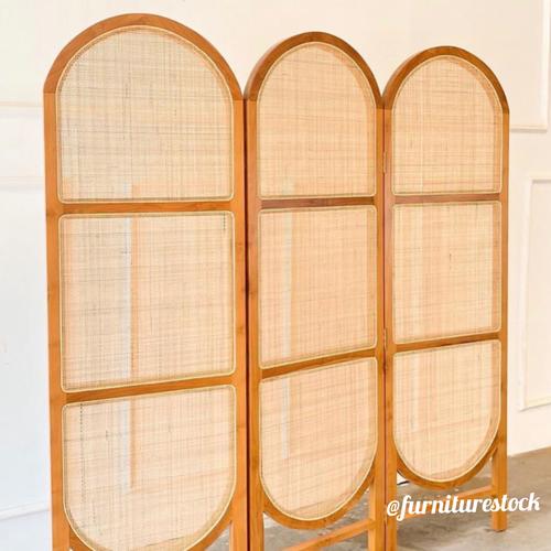 Jual PARTISI RUANGAN ROTAN PEMBATAS KAYU JATI PARTISI JATI ROTAN ...