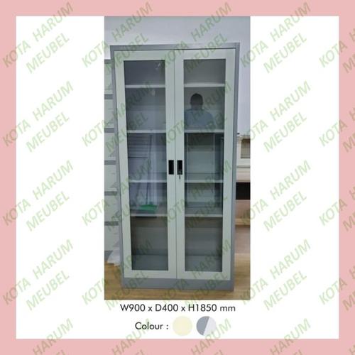 Jual lemari besi untuk berkas arsip odner swing kaca frontline fce 18 ...