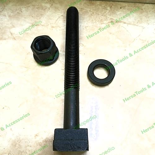 Jual TT Slot bolt set M16 X 100mm ~ 200mm | T Slot | Baut Clamp ...