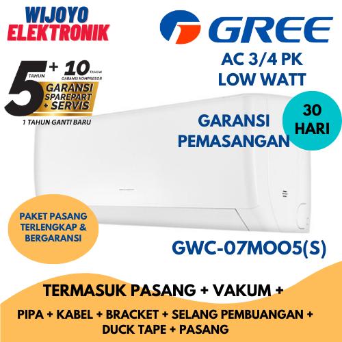 Jual FREE ONGKIR AC GREE 3/4 PK GWC-07M005S STANDART + PASANG ...