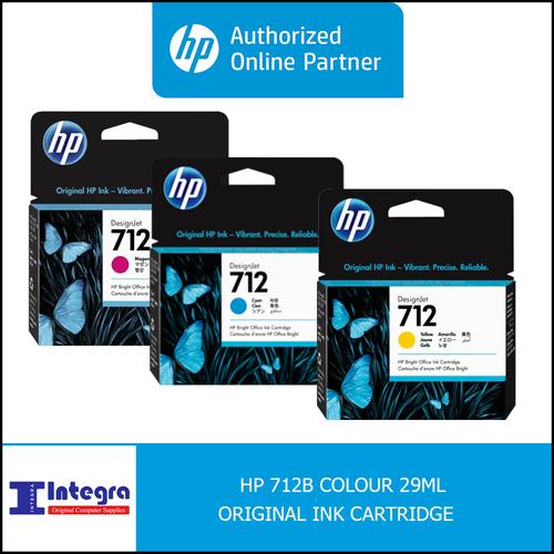 Jual Tinta HP Plotter DesignJet 712B | 712 29ml Colour Printer T250 ...