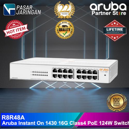 Jual HPE R8R48A ARUBA Instant On 1430 16G Class4 PoE 124W Switch ...