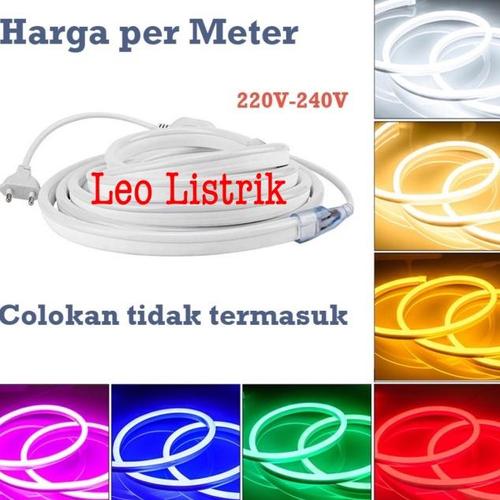 Jual lampu led neon flex selang 220v meteran flexible sign strip ...