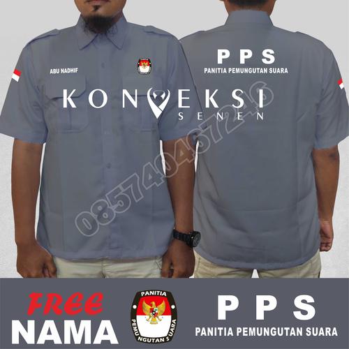 Jual Kemeja PPS baju PPS seragam PPS PENDEK | kemeja panitia pemungutan ...