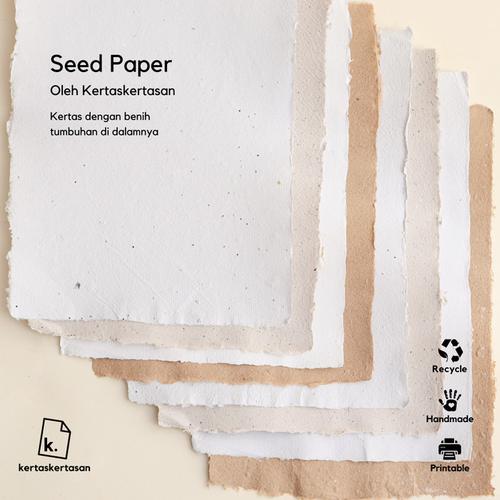 Jual Kertas Benih Bayam / Seed Paper Kertas Daur Ulang - Putih Natural ...