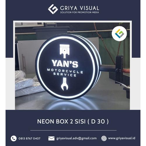Jual NEON BOX BULAT 2 SISI, D : 30CM ( YANS MOTOR ) - Jakarta Selatan ...