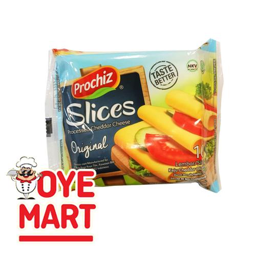 Jual PROCHIZ SLICE ORIGINAL 170GR ISI 10 LEMBAR / KEJU CHEDDAR OLAHAN ...
