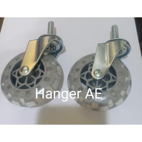 Jual Roda Troli Troly Trolly 3" Inch Polos Putar Drat Screw Pvc awet ...