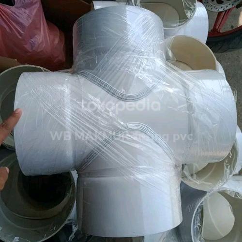 Jual fitting pvc tee cross 8 inch type D sambungan 4 way - Kab. Bogor ...