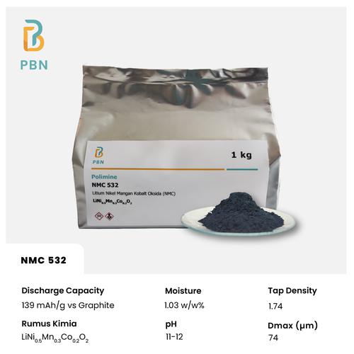 Jual POLIMINE Lithium Nickel Manganese Cobalt Oxide 532 (NMC 532) - 500 ...