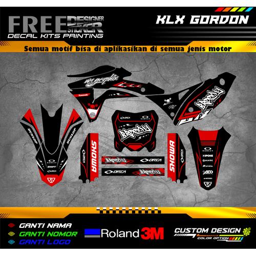 Jual STIKER KLX GORDON FULL BODY BISA REQUES NAMA DAN NOMOR CUSTOM ...