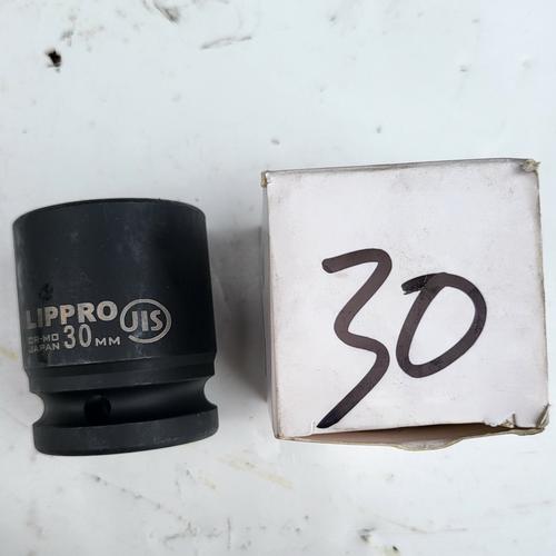 Jual LIPPRO 3/4 INCH KUNCI SOCK IMPACT 6 PT 30 MM MATA SOK IMPACT HITAM ...